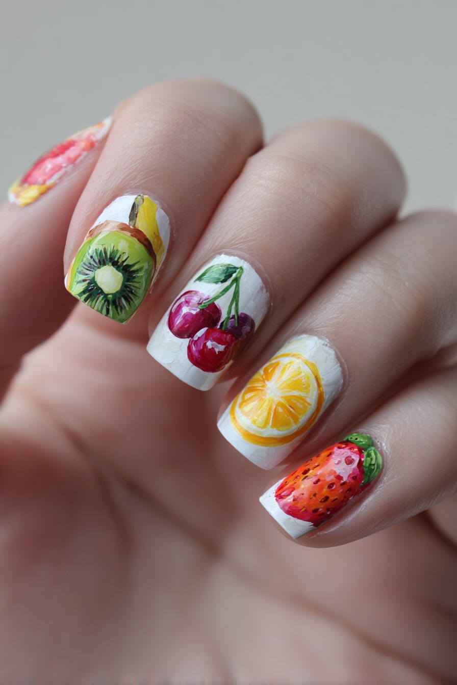 20 Fruit Inspired Nail Ideas to sweeten up your style