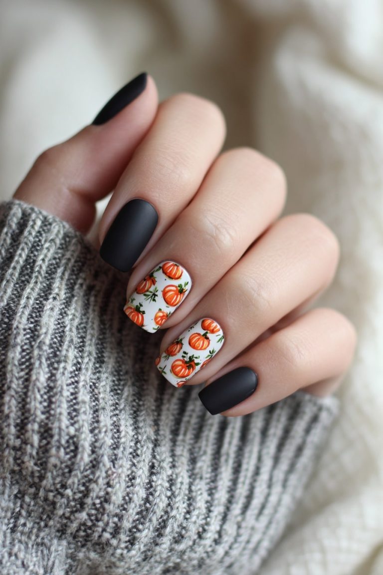 20 October Nail Ideas for a Stylish Spooky Season